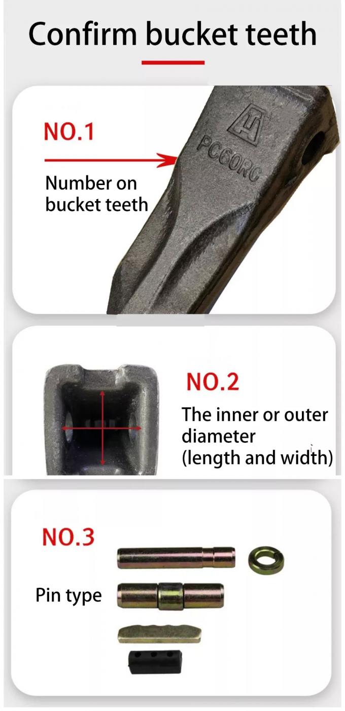 Earthwork Excavator Bucket Teeth Adaptor PC 200 Komatsu Excavator Spare ...