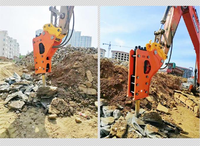 Mining Excavator Attachments Hydraulic Rock Breaker Stone Concrete ...