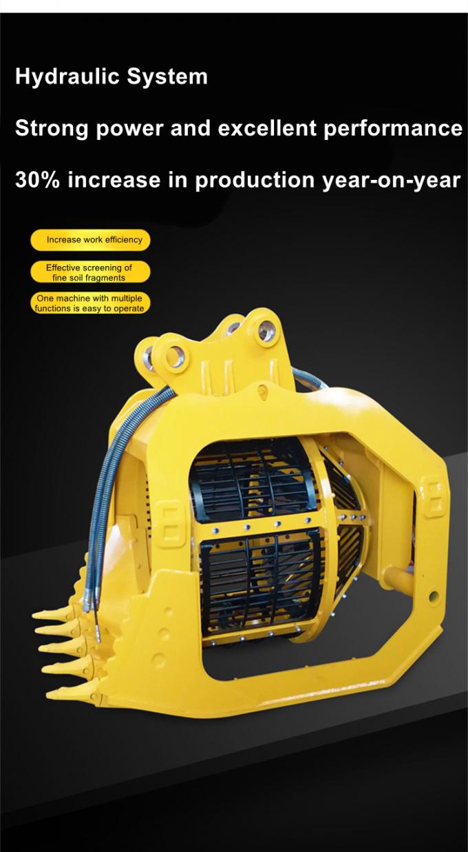 Customizable Rotary Screen Bucket Construction Hydraulic Excavator ...