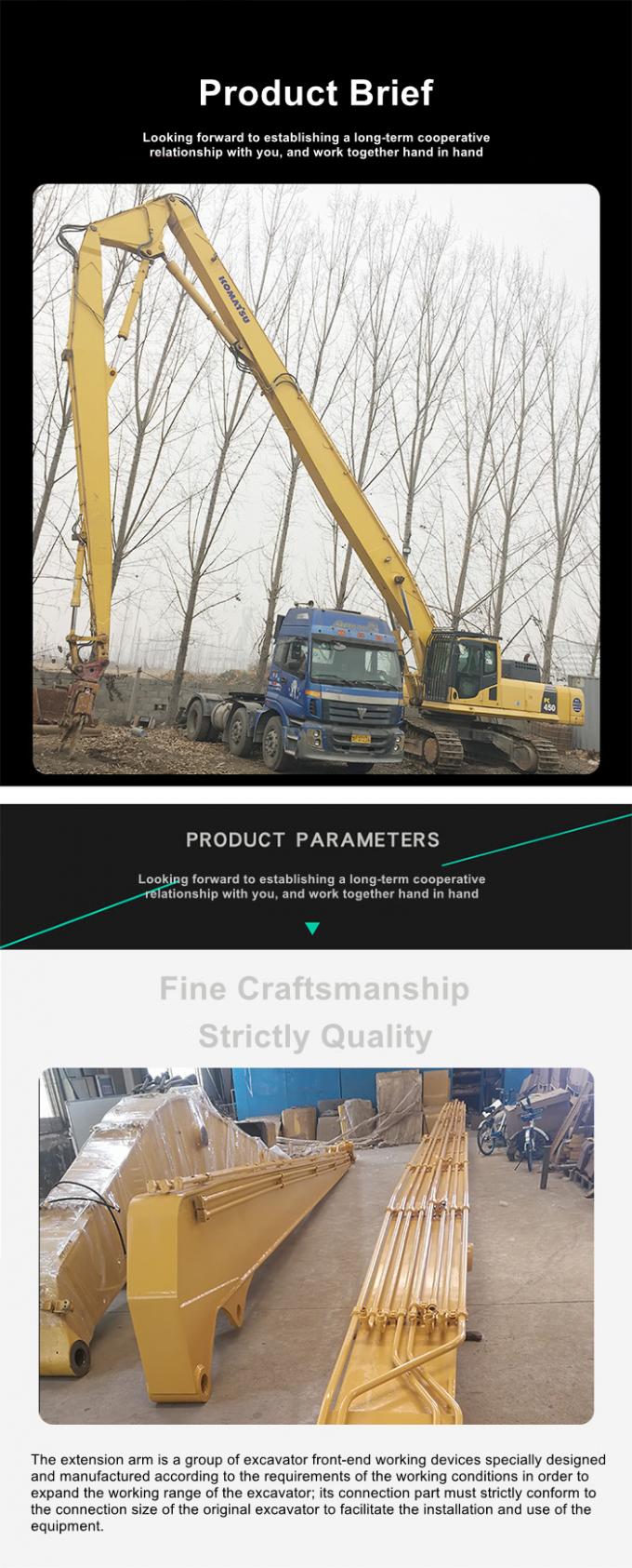 Custom Extended Excavator Long Reach Boom 7m - 30m Swing Digger Arm