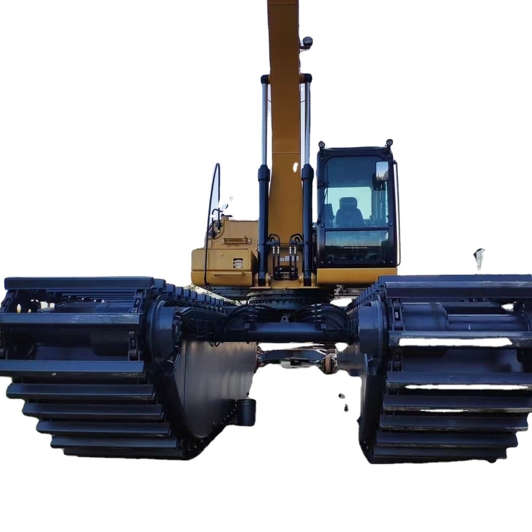 Customized Hydraulic Excavator Pontoon Amphibious Floating used for ...